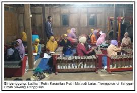 Latihan Rutin Karawitan Putri Marsudi Laras Trenggulun di Sangga
