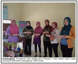 BKKBN DIY Salurkan Telur Minggu ke-5 untuk Cegah Stunting di Kal