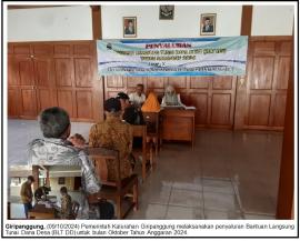 Penyaluran Bantuan Langsung Tunai Dana Desa Bulan Oktober di Kal