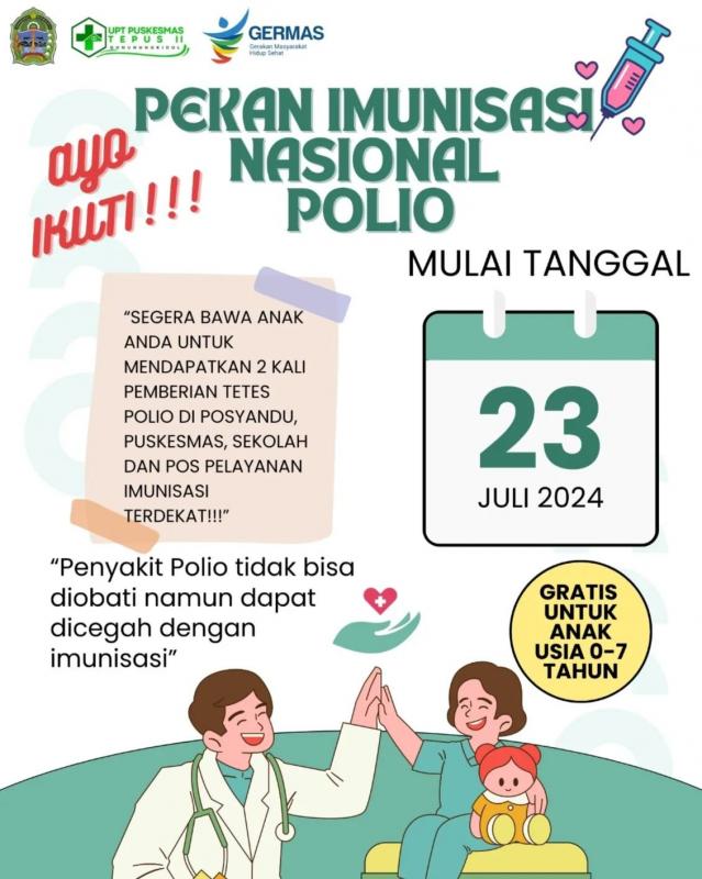 Pekan Imunisasi Nasional Polio 2024: Perlindungan Anak-anak dari